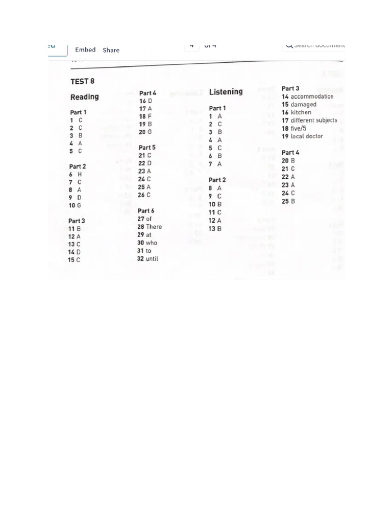 Collins Answer Key | PDF