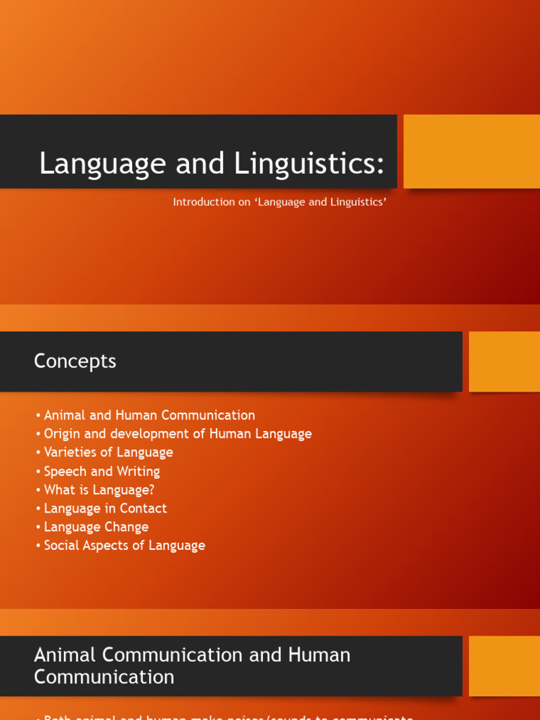 Understanding Language and Linguistics | PDF | Dialect | Language ...