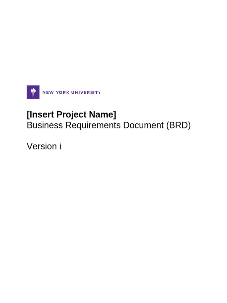 Business Requirements Document Template 01 | PDF | Use Case | Computing
