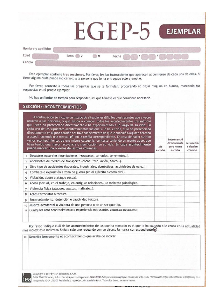 Documento Descargado: Protocolo Egep-5 | PDF