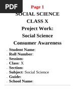 Consumer Rights Project Class10 FULL | PDF | Teachers | Brand