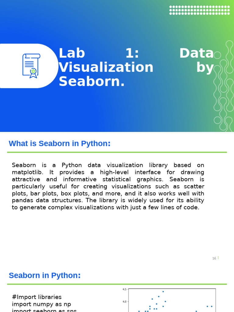 Seaborn | PDF | Software Engineering | Computer Programming Seaborn | PDF | Software Engineering | Computer Programming
