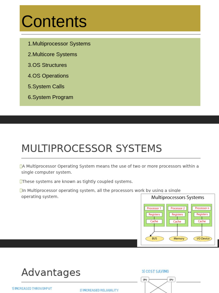 Overview of Multiprocessor and Multicore Systems | PDF | Kernel (Operating System) | Operating ...