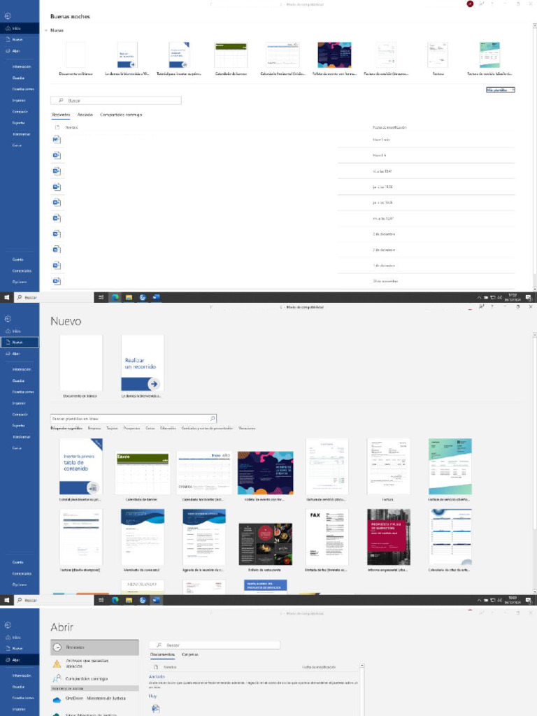 01.pestaña Archivo Word 365 | PDF