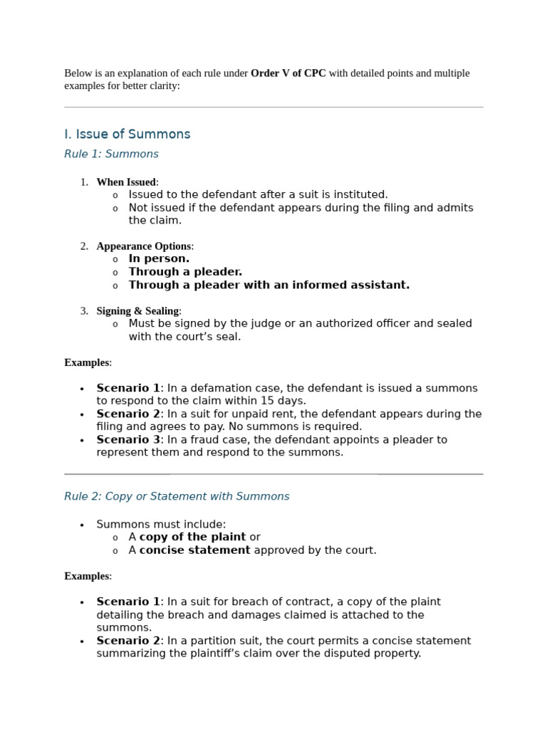 Order 5 CPC | PDF | Service Of Process | Lawsuit