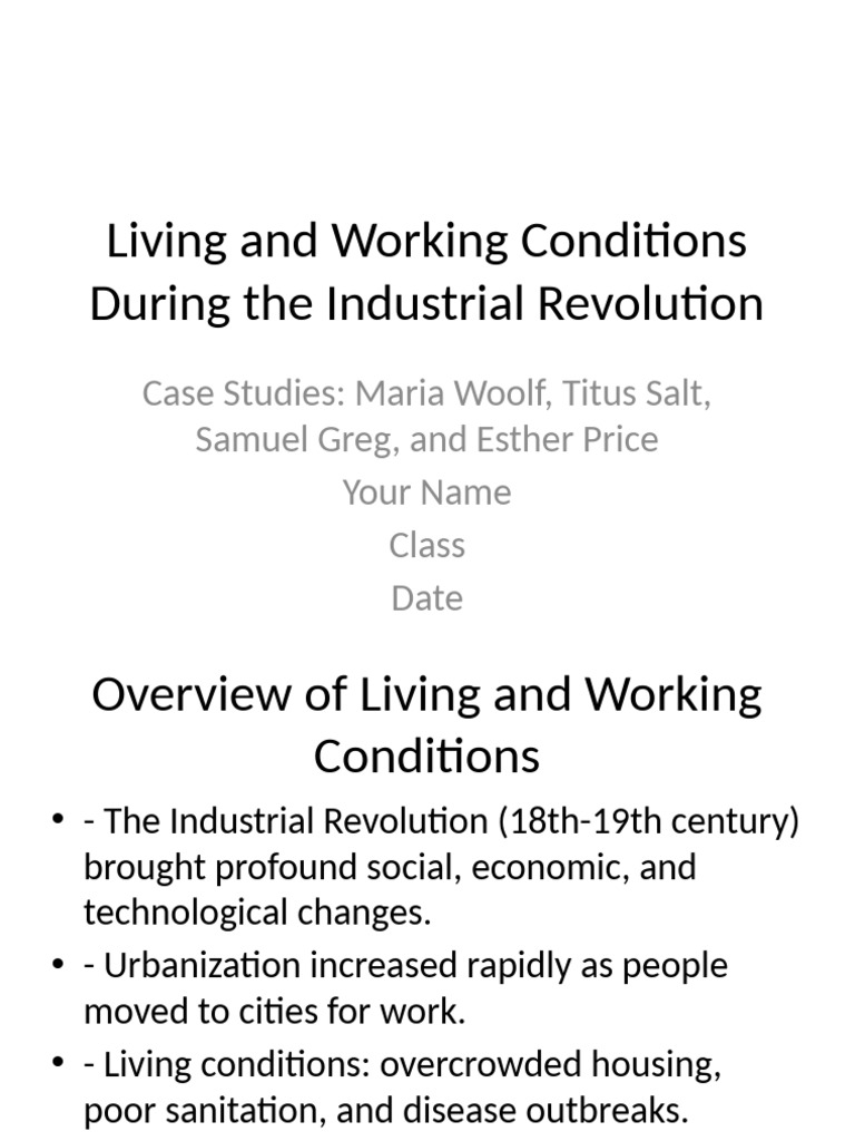 Industrial Revolution Case Studies | PDF | Industrial Revolution ...