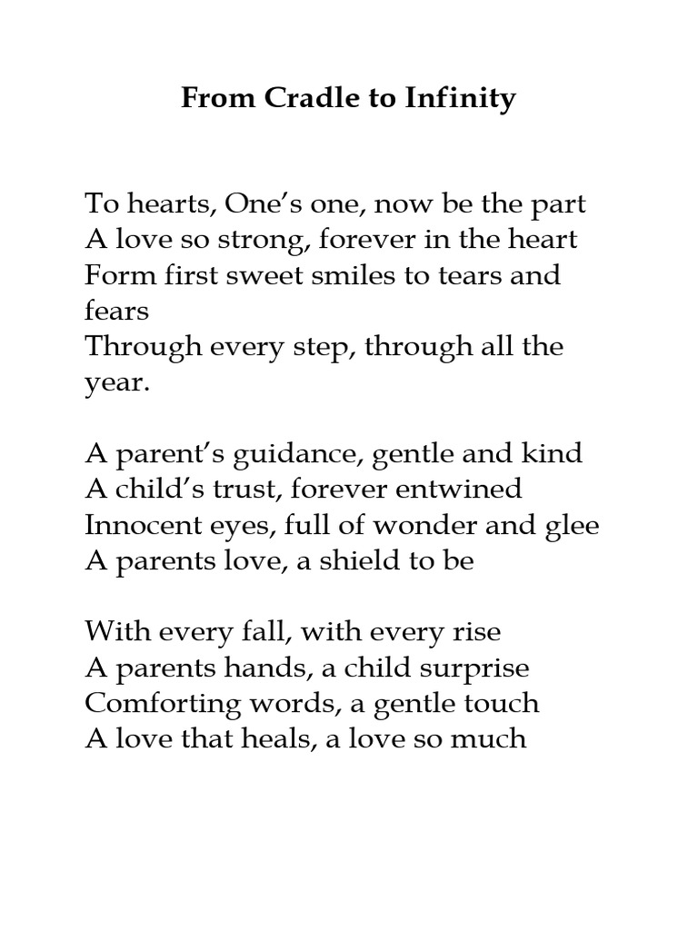 From Cradle To Infinity | PDF