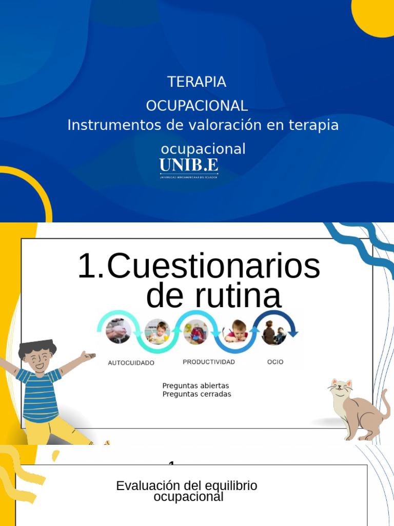 Clase 3 | PDF | Terapia ocupacional | Evaluación