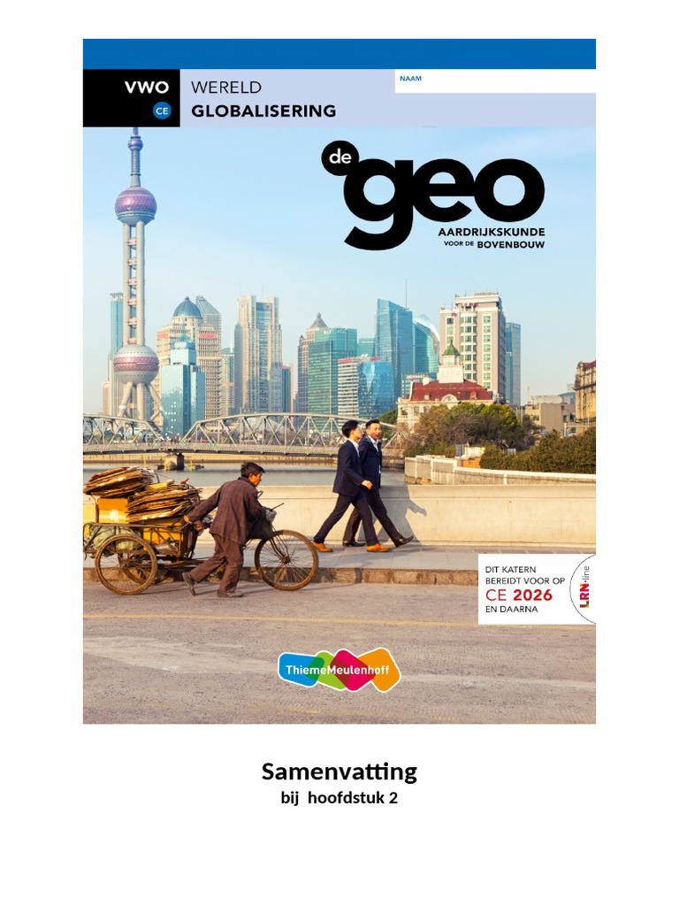 Vwo Globalisering CE2026-ev H2 Samenvatting | PDF