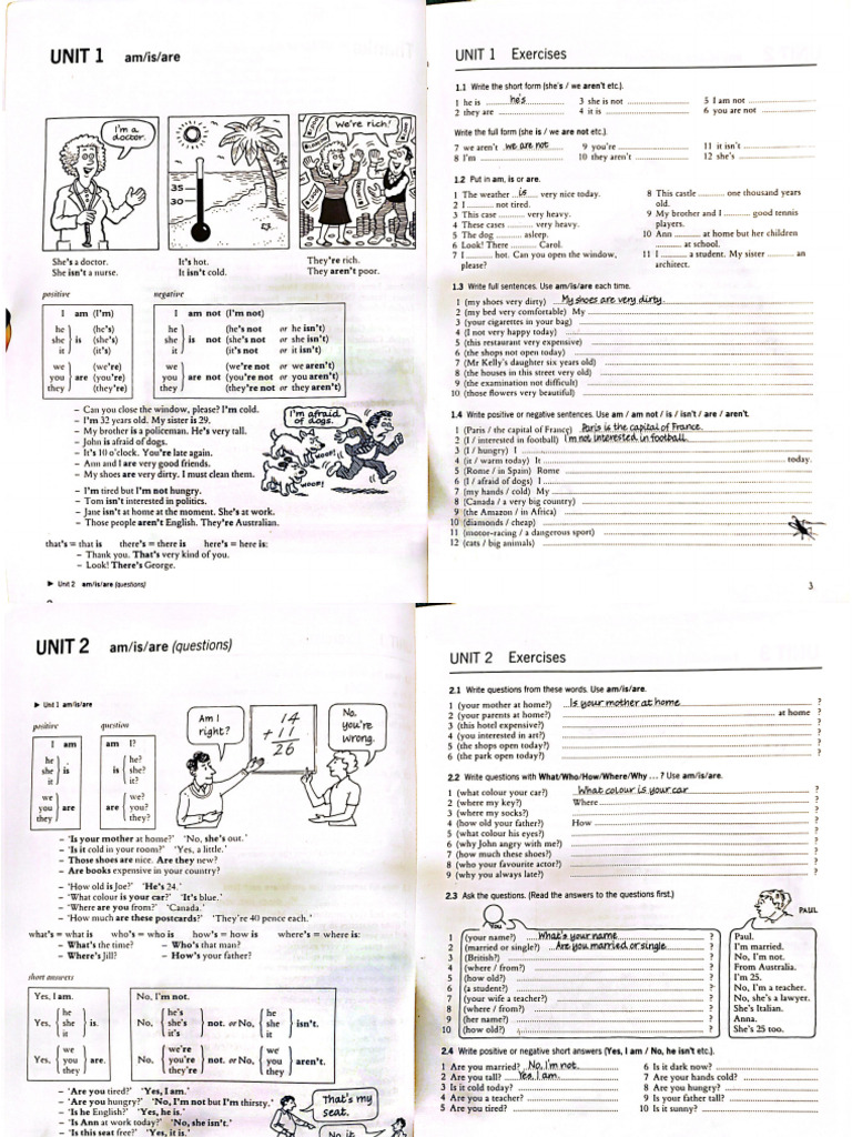 Am Is Are | PDF