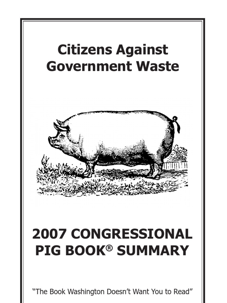 Citizens Against Government Waste: "The Book Washington Doesn't Want ...