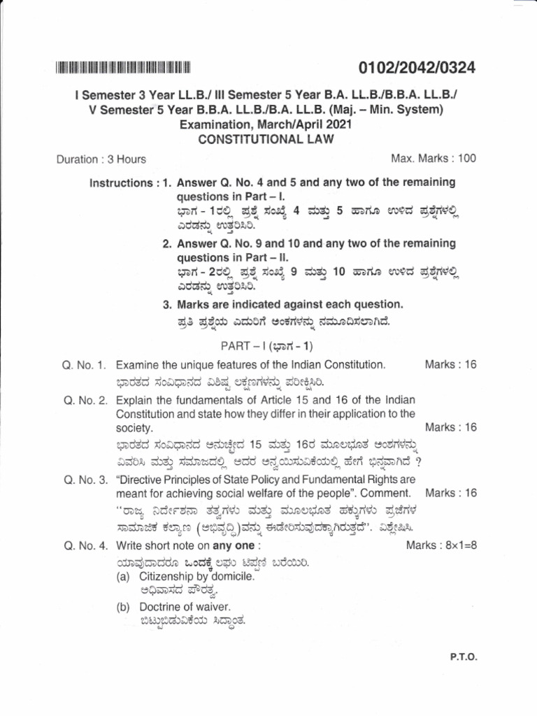 CONSTITUTIONAL LAW March April 2021 | PDF | Public Law | Government