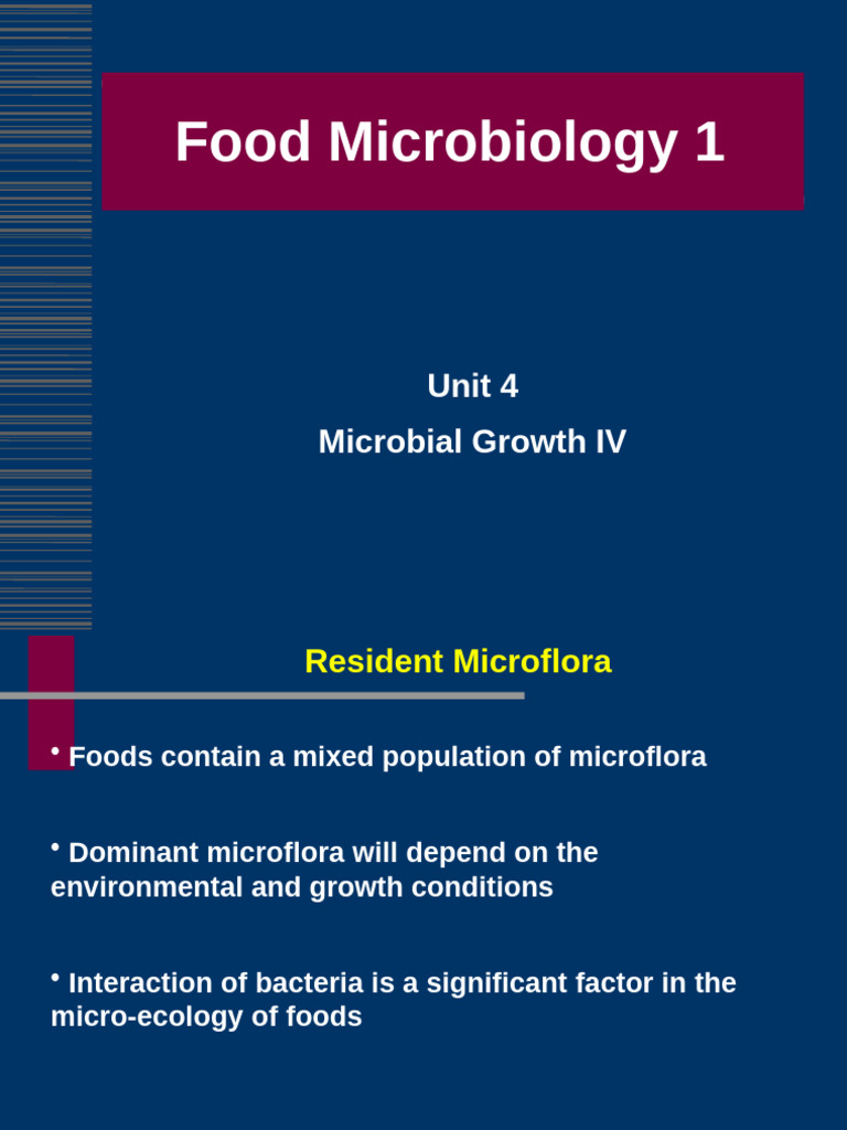 Microbial Growth & Hurdle Tech | PDF | Bacteria | Antimicrobial Resistance