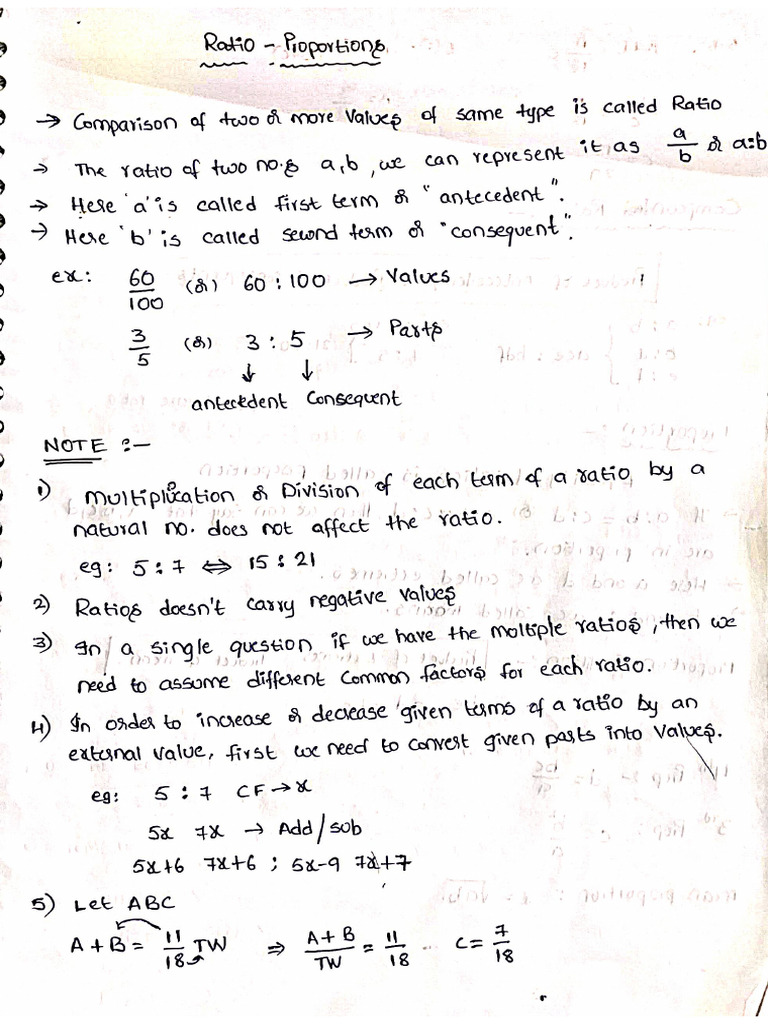 Ratio Proportions | PDF