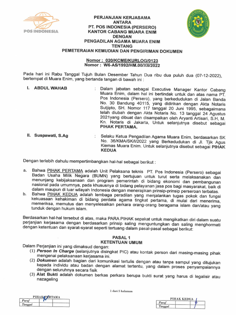 Mou Pos Pemeteraian | PDF