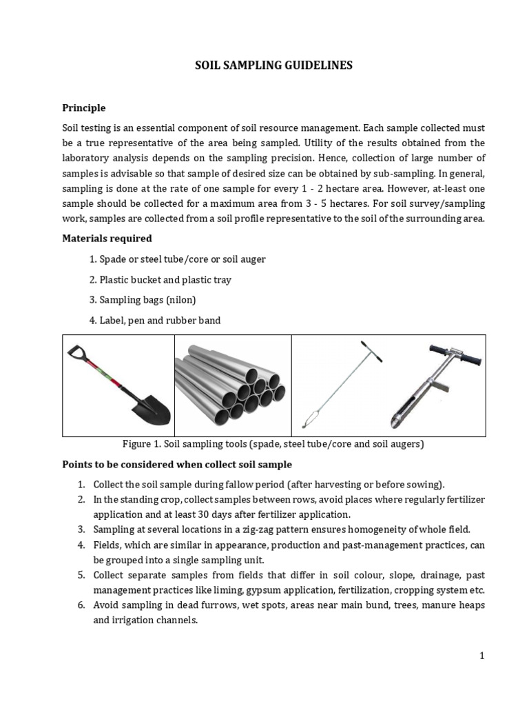 Soil Sampling Guidelines | PDF | Soil | Crop Rotation