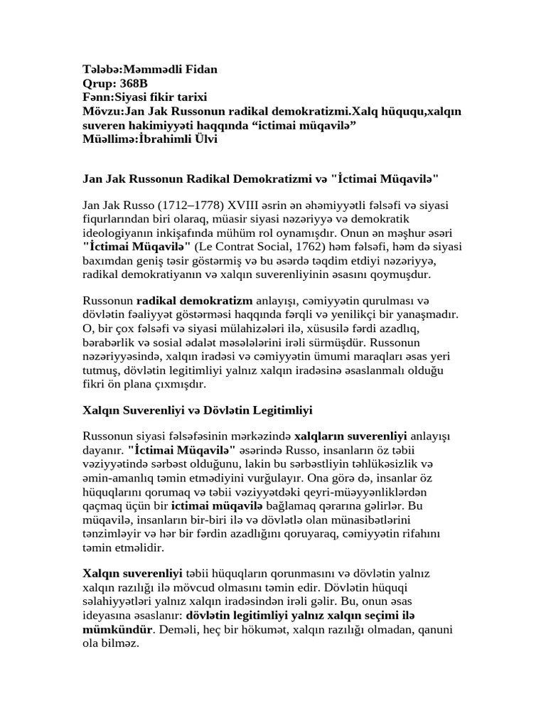 Məmmədli Fidan SFT | PDF