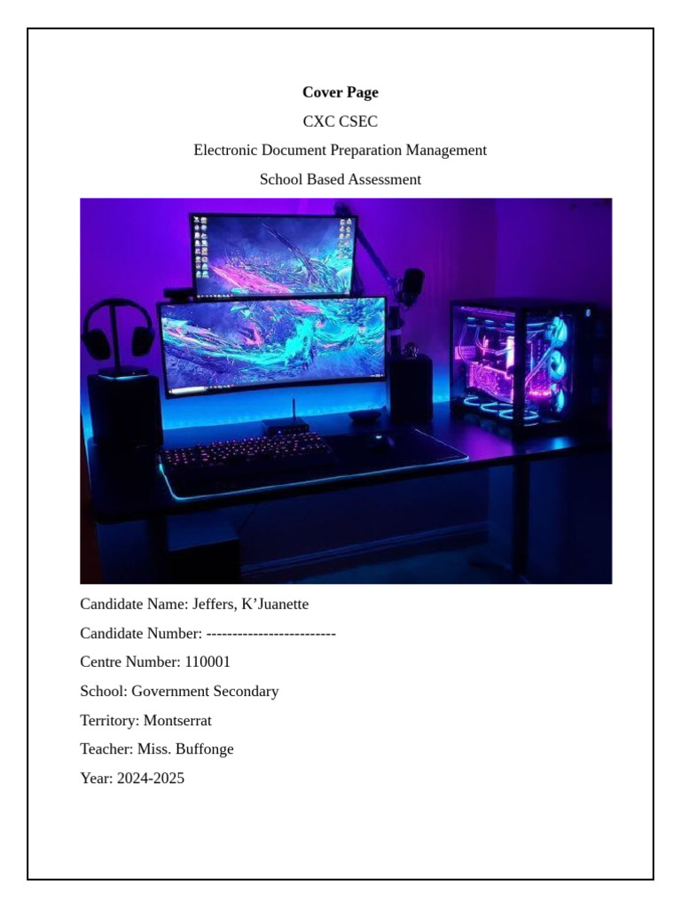 Cover Page Edpm | PDF