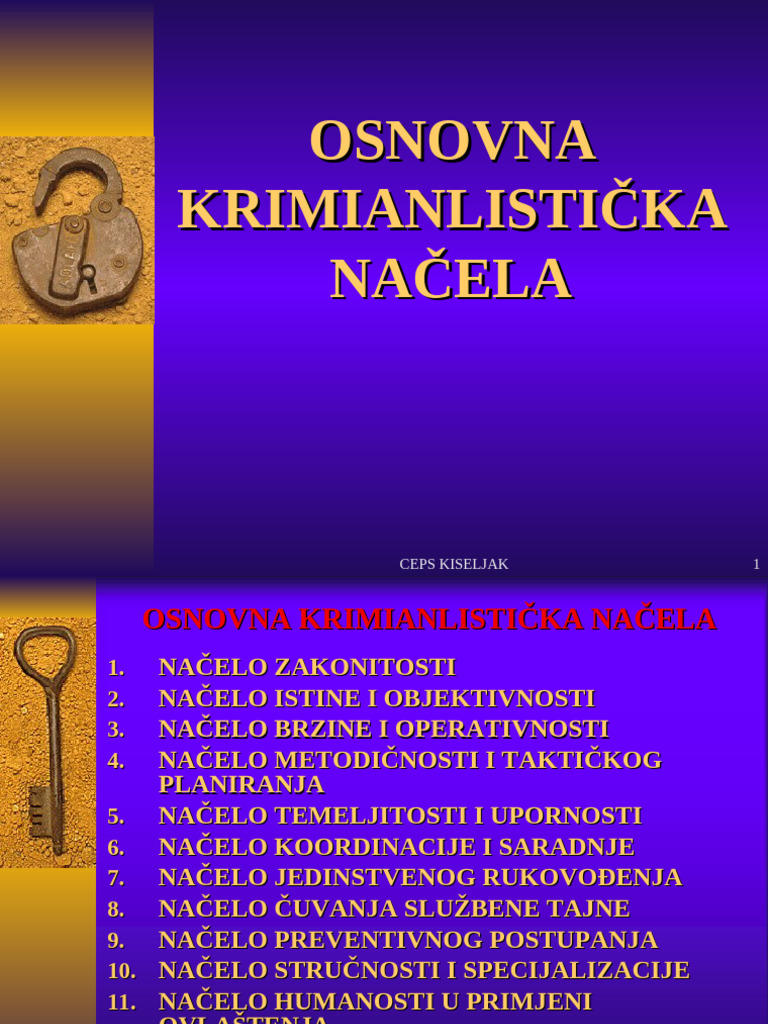 02 - Kriminalisticka Nacela | PDF
