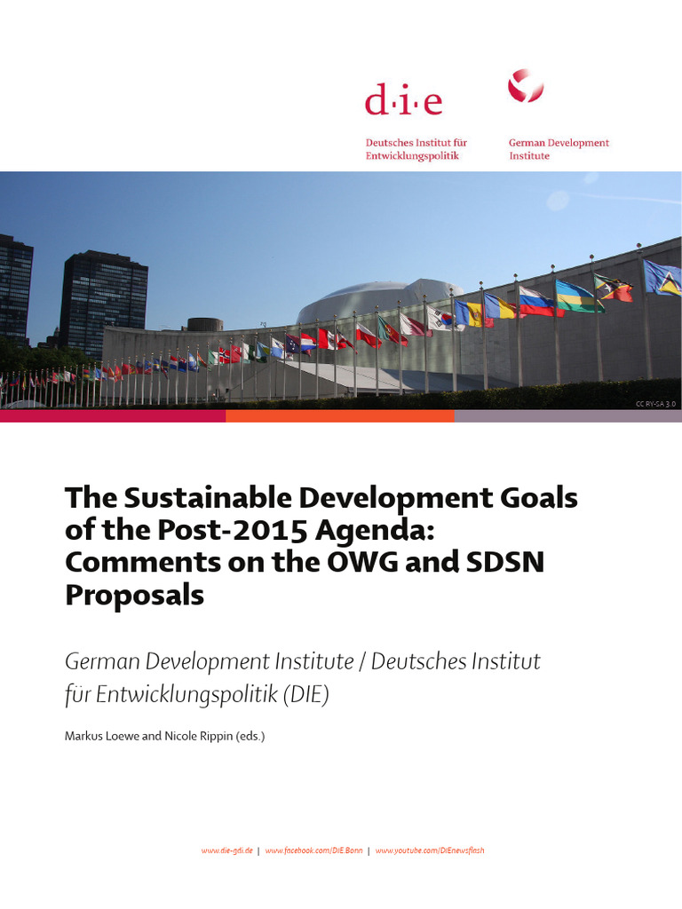 1.3. Loewe M Rippin N 2015 The Sustainable Development Goals of The Post-2015 Agenda Comments On ...