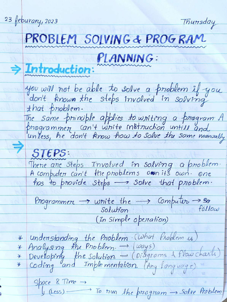 Problem Programming S notes BTECH C PROGRAMMING | PDF