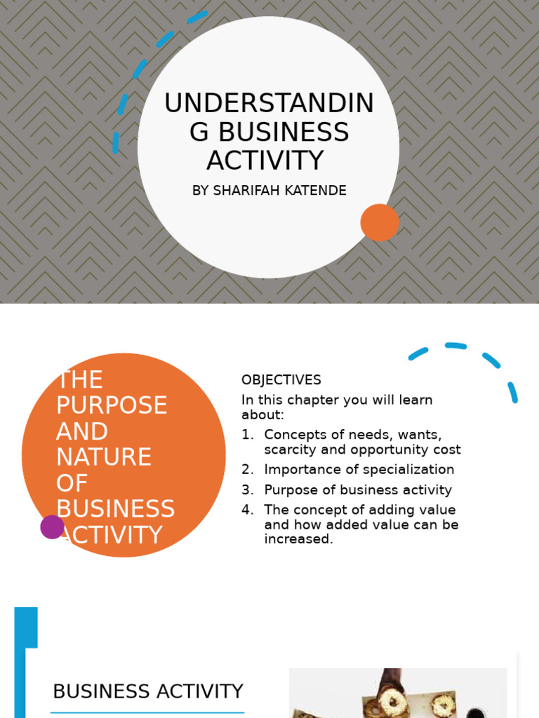 Understanding Business Activity | PDF | Entrepreneurship | Goods
