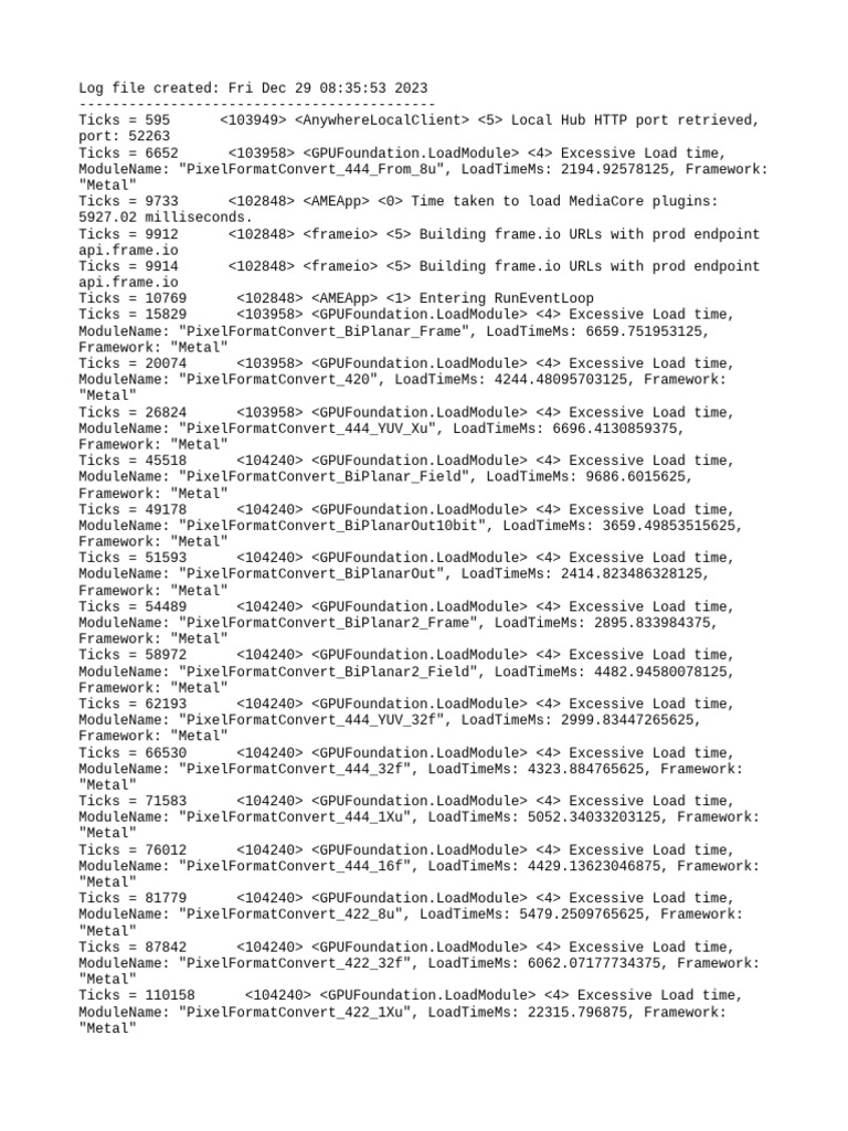 Adobe Media Encoder Log-last | PDF | Computer Science | Web Technology