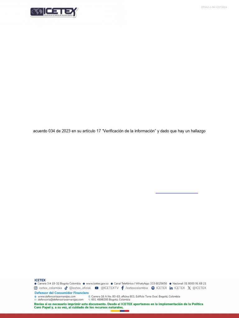 Cambio de Codeudor en ICETEX | PDF