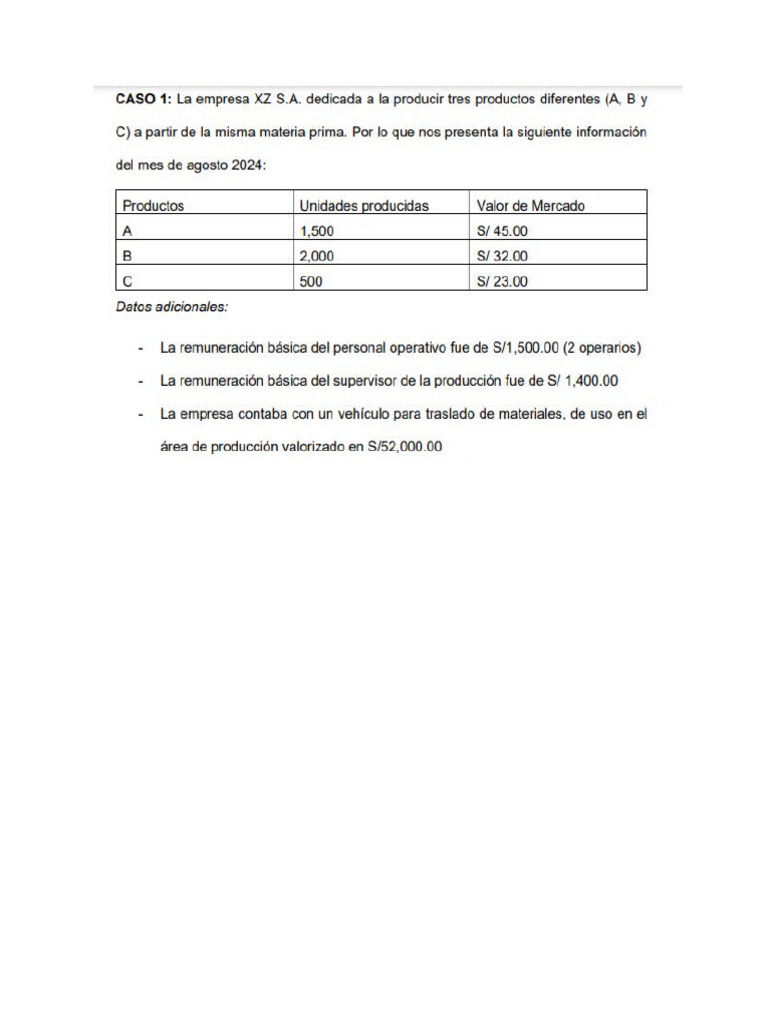 Costos Conjuntos Practica | PDF