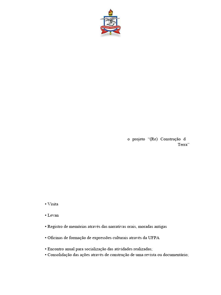 Modelo Relatório Final Projeto de Extensão (1) (1) | PDF | Etnografia