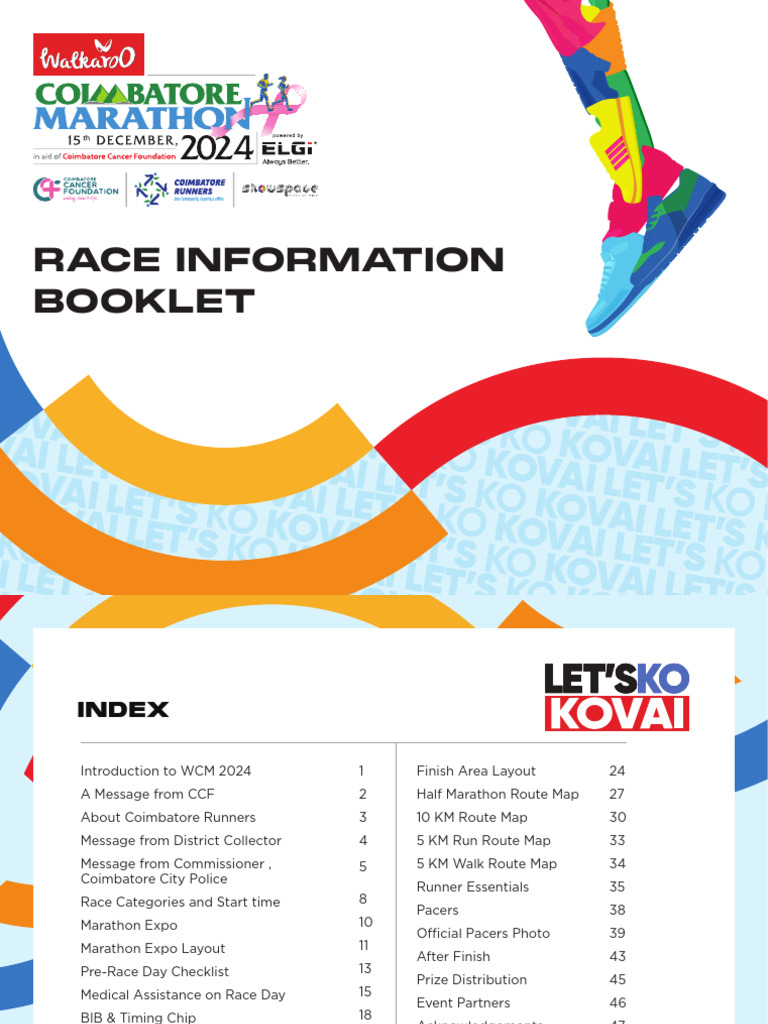 Race Information Booklet | PDF | Marathon | Cancer
