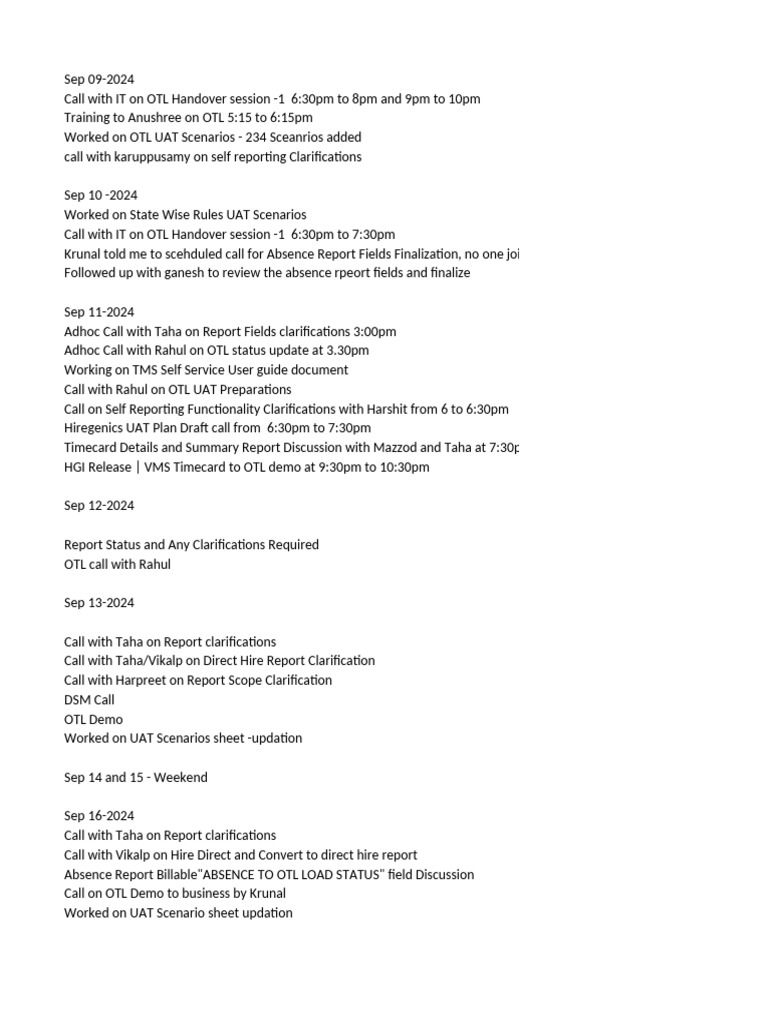 Daily Activities | PDF | Computing | Business