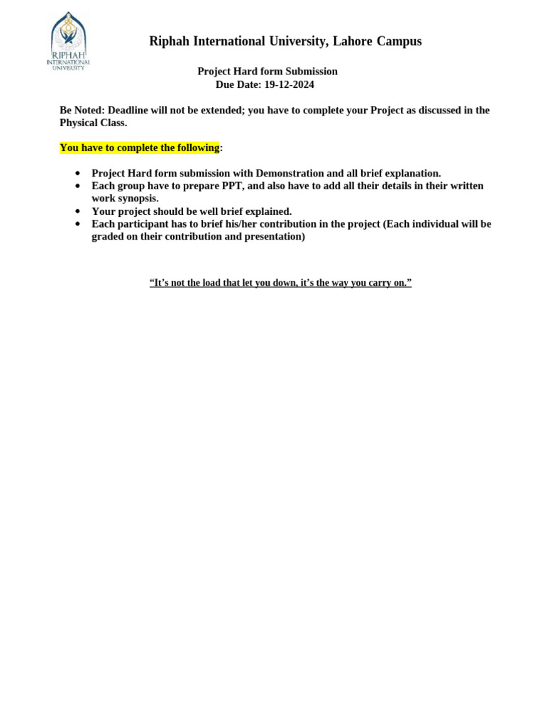 Project Presentation | PDF