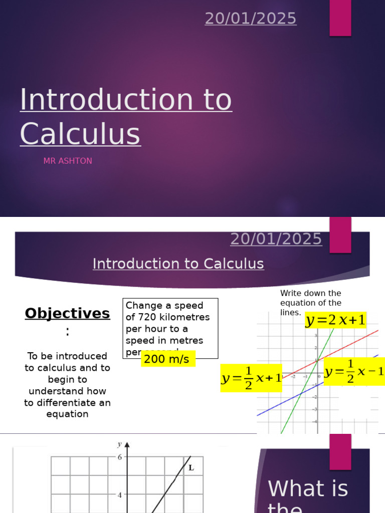 a. Introduction to Calculus | PDF | Gradient | Tangent