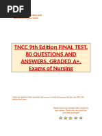 TNCC 9th Edition Exam Study Guide | PDF | Major Trauma | Emergency ...