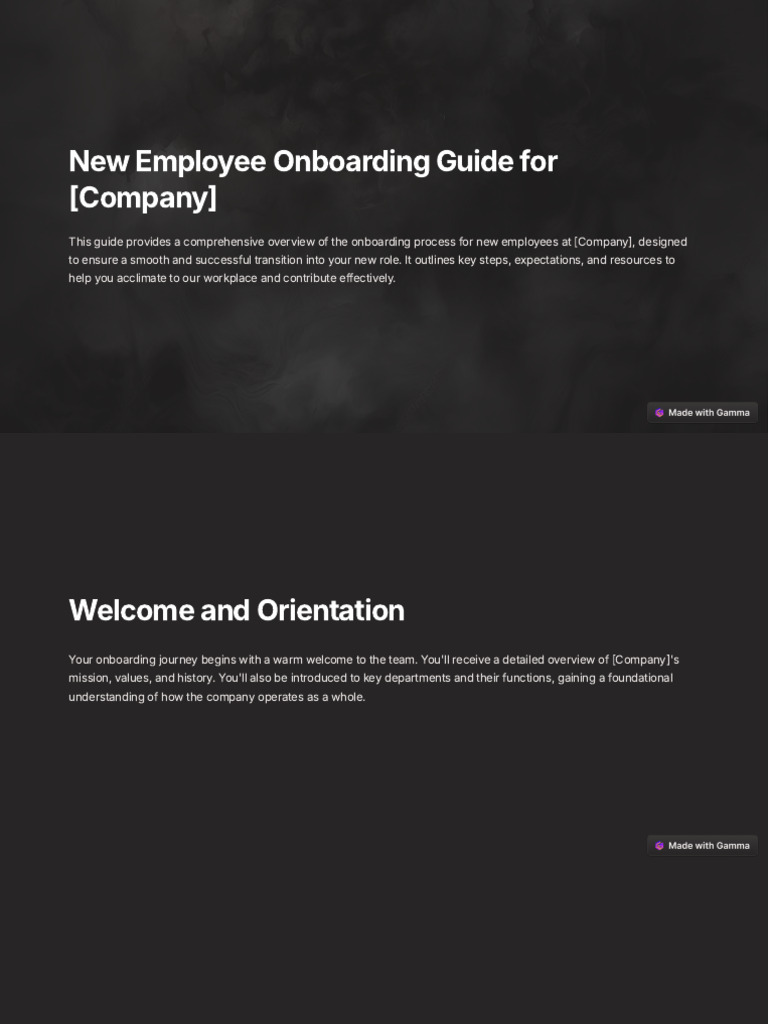 New Employee Onboarding Guide | PDF | Organizational Behavior ...