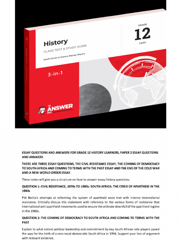 History Grade 12 | PDF