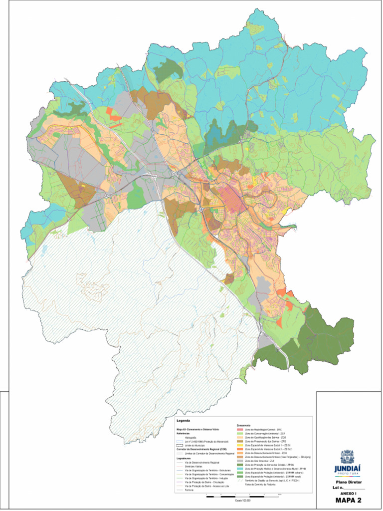 Mapa de Zoneamento de Jundiaí | PDF