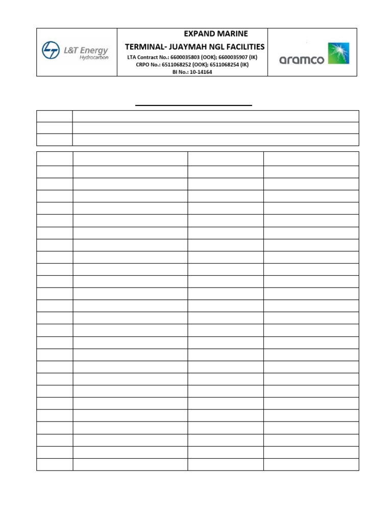 Juaymah NGL Facilities Meeting Record | PDF