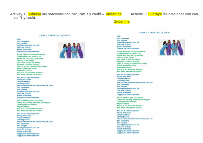 Identifying Can, Can't, and Could | PDF