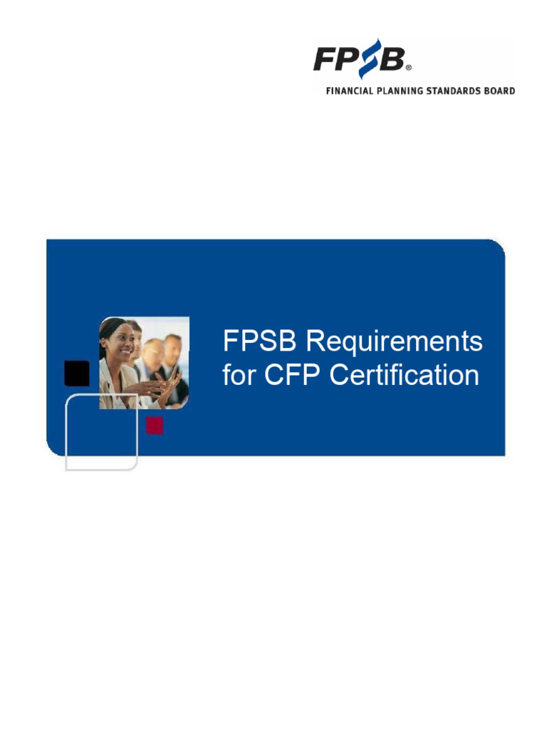 CFP Certification Requirements | PDF