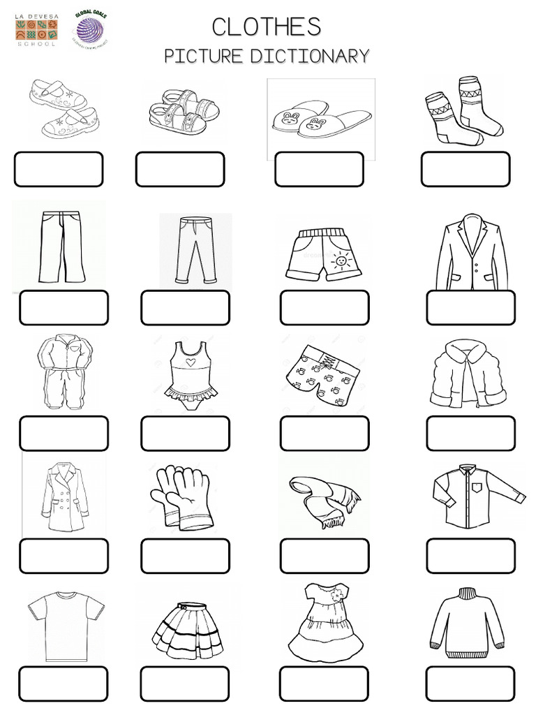 Clothes Picture Dictionary | PDF