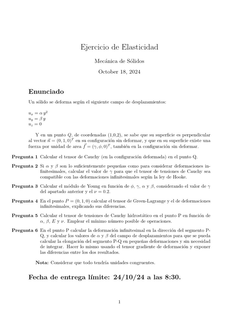 Ejercicio Elasticidad | PDF