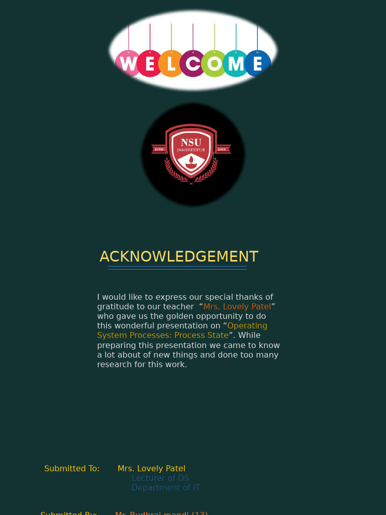 Introduction To Operating System Processes (1) (1) Read Only | PDF ...