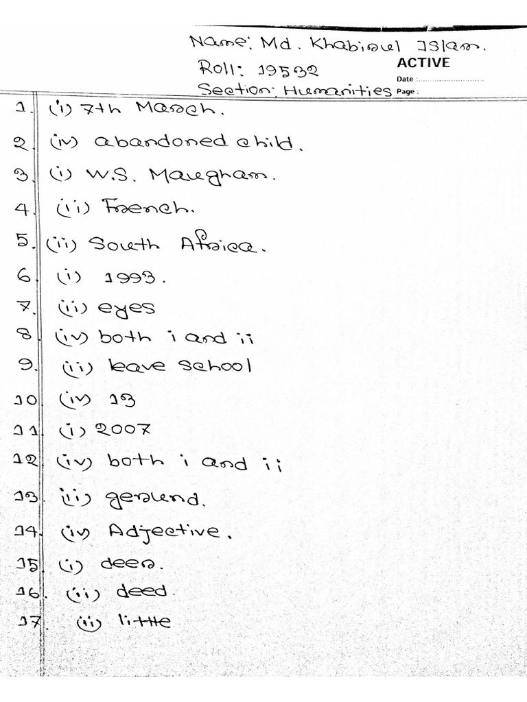 English Honors 1st Year | PDF