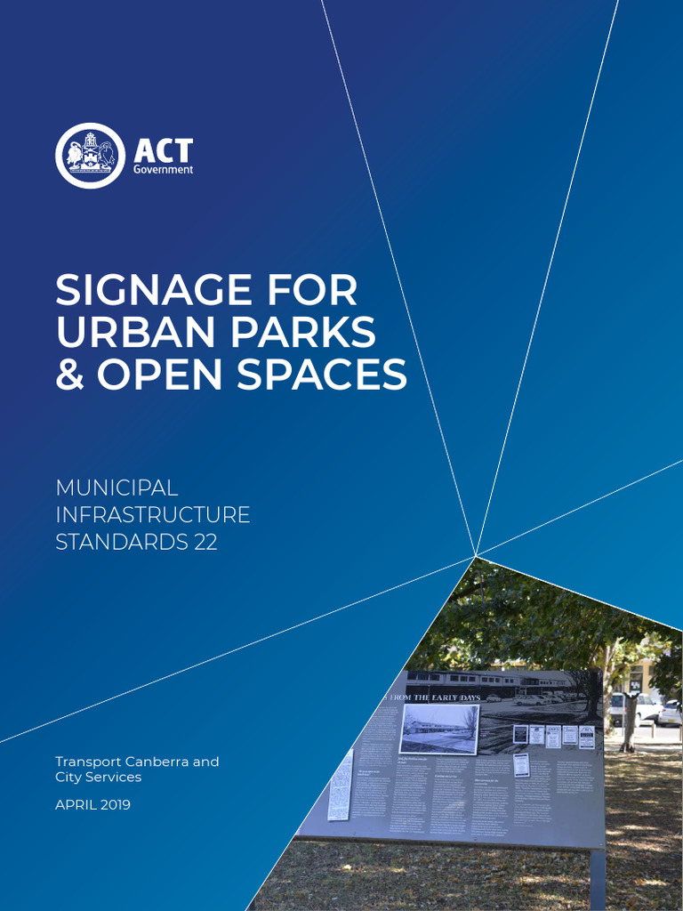 Urban Parks Signage Standards Guide | PDF | Parks | Sustainable City