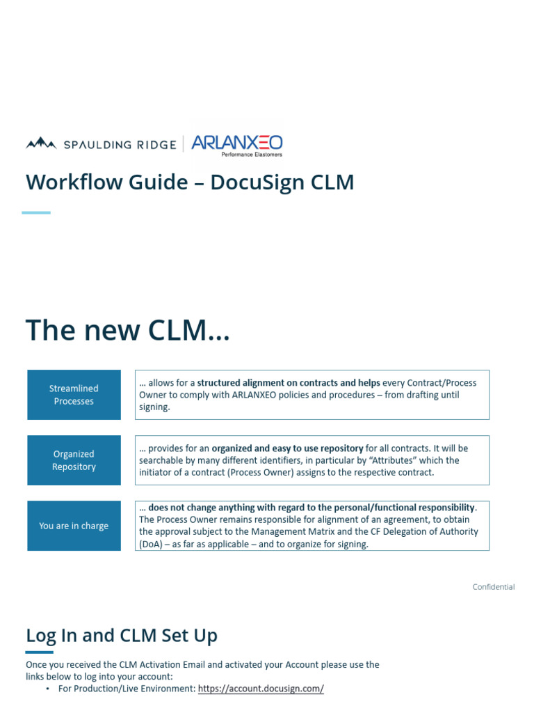 Arlanxeo CLM Workflow Guide Updated Final | PDF | Microsoft Office ...