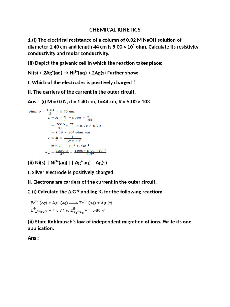 Chemical kinetics-gr-12-RS | PDF | Reaction Rate | Activation Energy