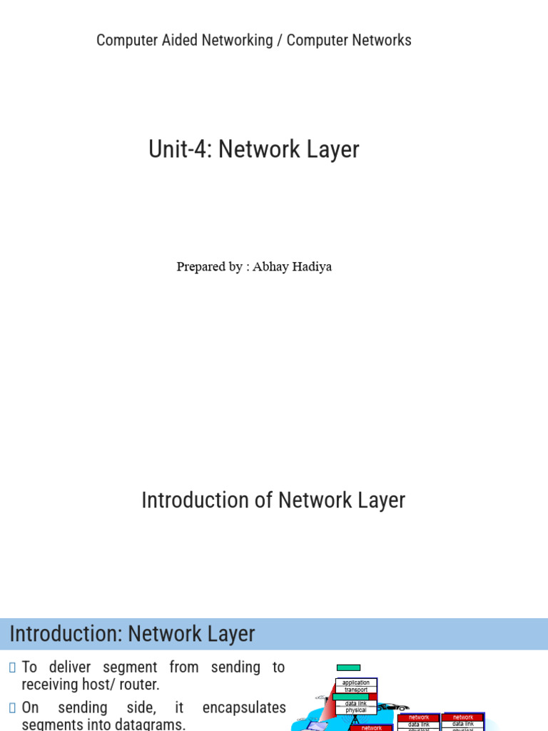 Network Layer.pptx | PDF | Internet Protocols | Computer Network