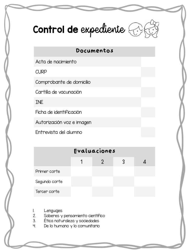 Control de Expediente | PDF